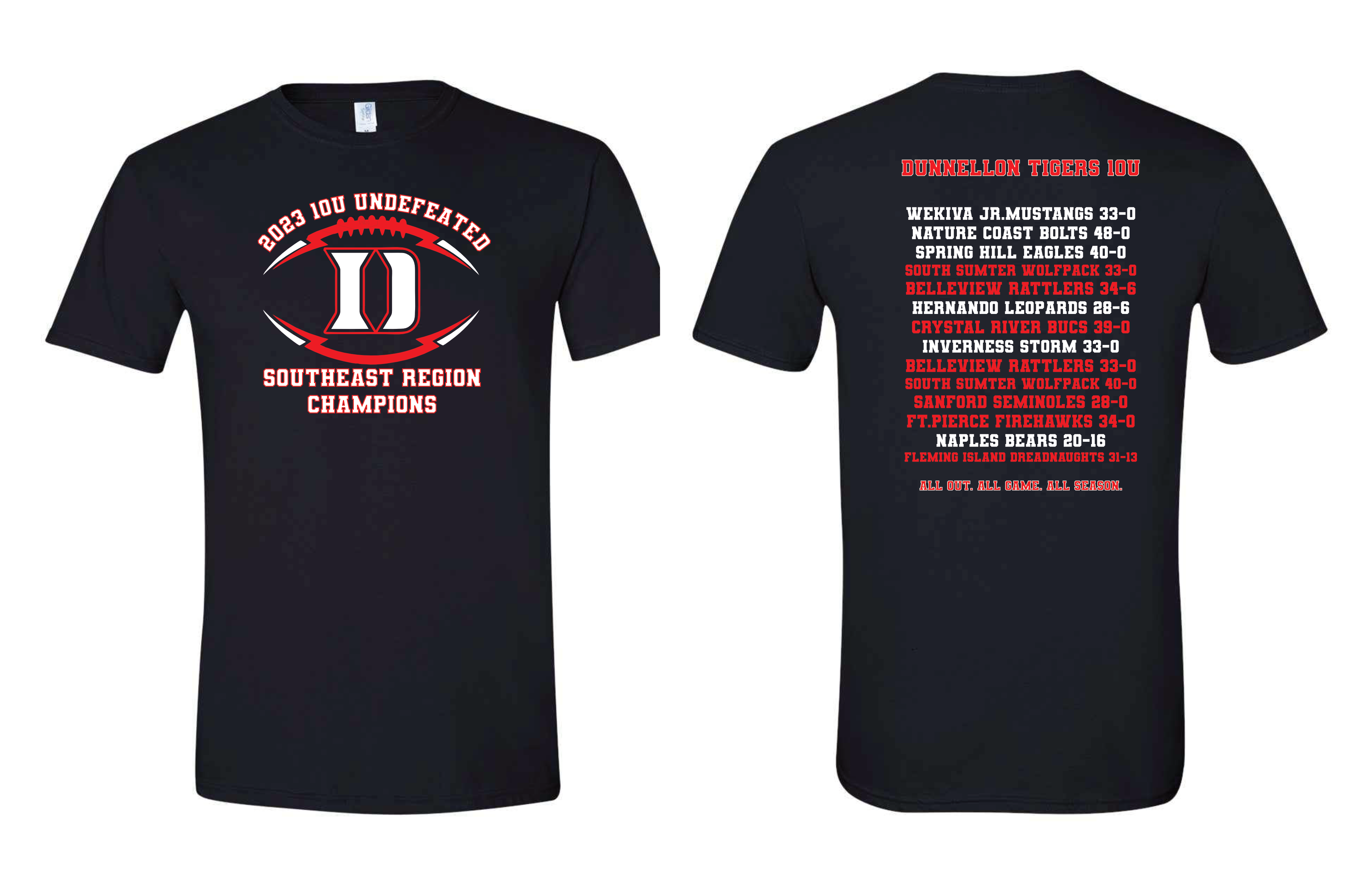 Pop Warner 2023 Dunnellon Tigers 10U Champs